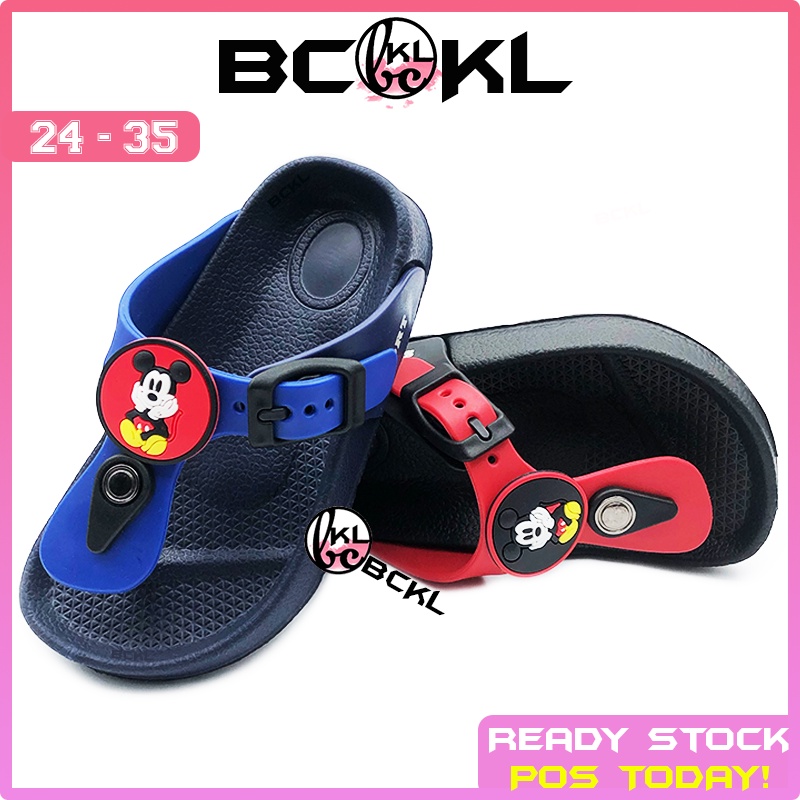 BCKL 】Boy's Summer Cartoon Kids Slippers | Mickey Shoes Sandals Batman ...