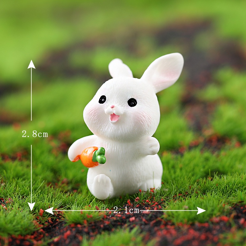 Miniature Cute Animal Cartoon Rabbit Decoration Cute Rabbit Gardening ...