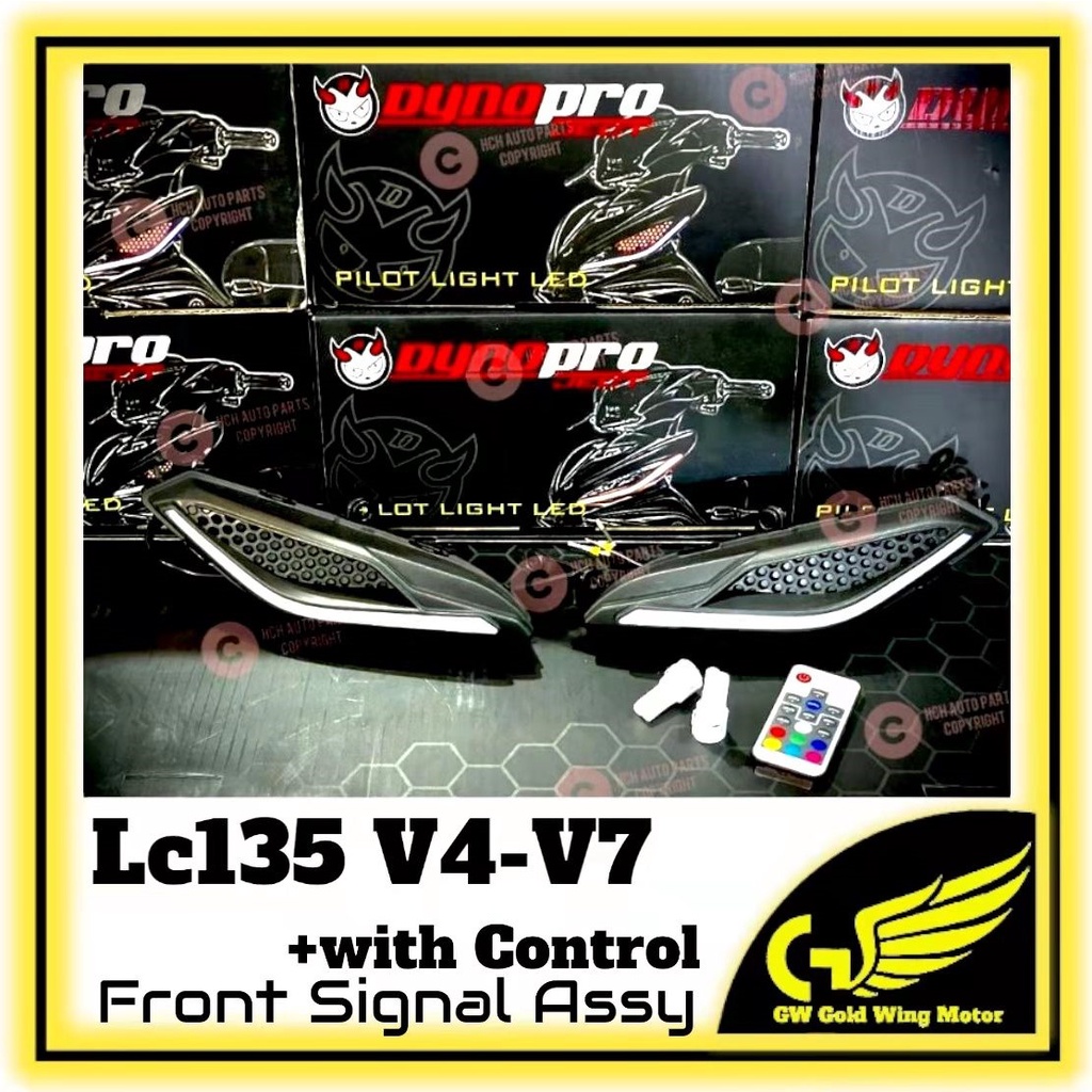 DYNOPROJECT YAMAHA LC135 V4 V5 V6 FRONT SIGNAL LED POSITION PILOT LAMP CONTROL LAMPU MATA GABAN ...