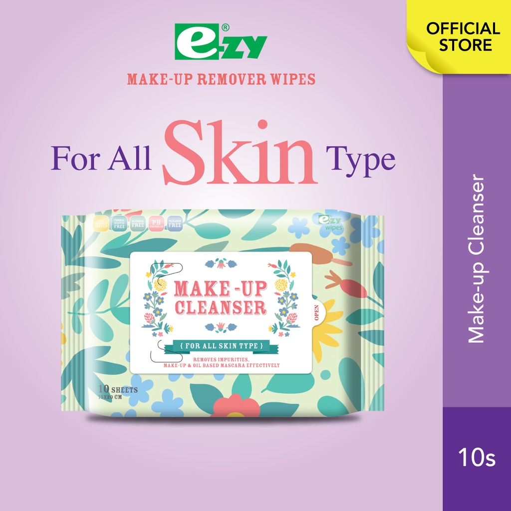 Ezy Make-up Remover Cleansing Wipes (10's x 1 Pack) | Shopee Malaysia