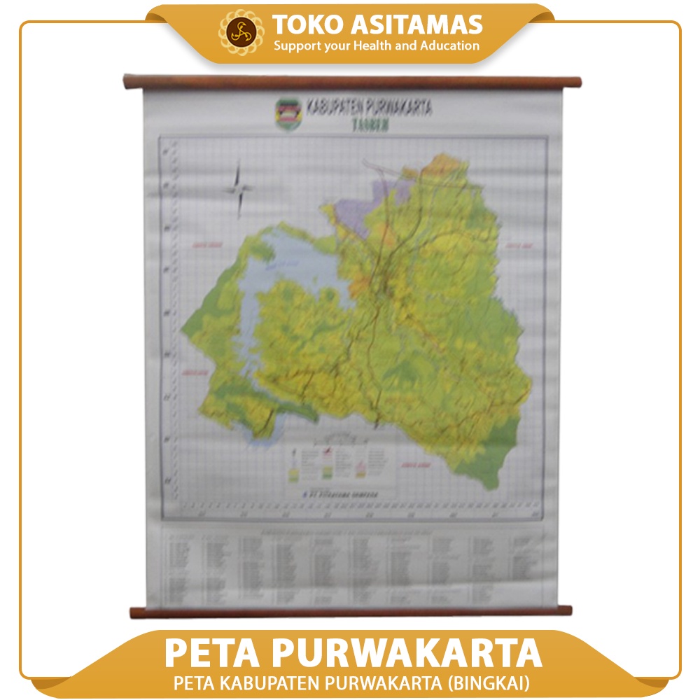Purwakarta Regency Map (Frame) | Shopee Malaysia
