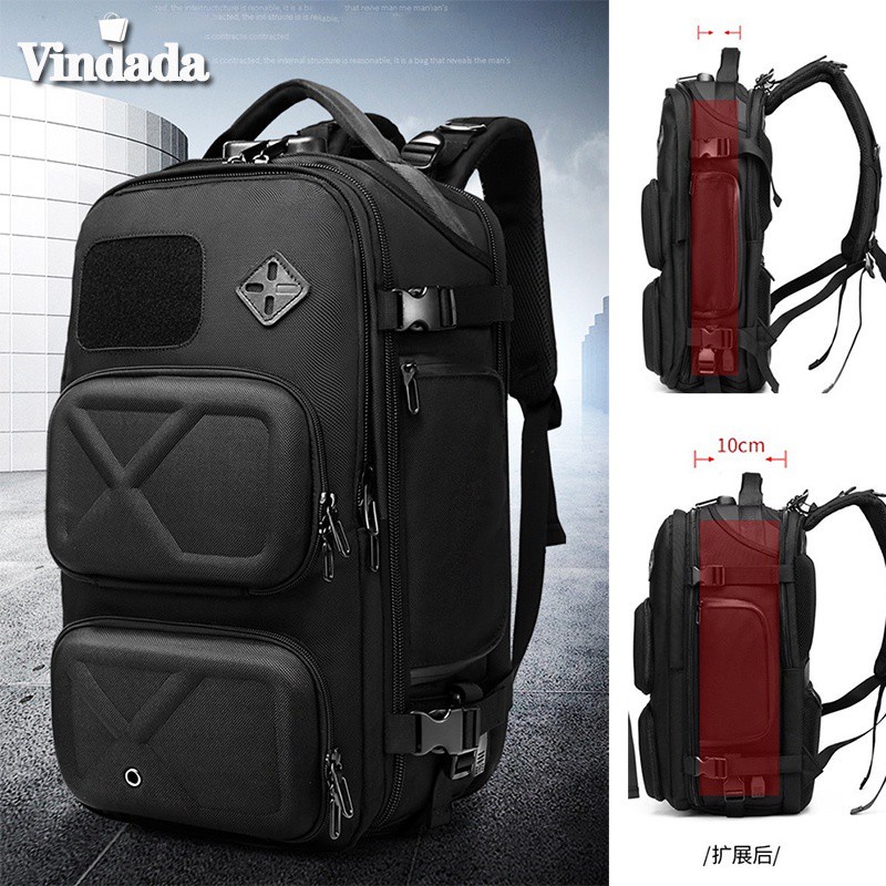 Ozuko Multifunctional Large-Capacity Backpack Men's Backpack Expandable ...