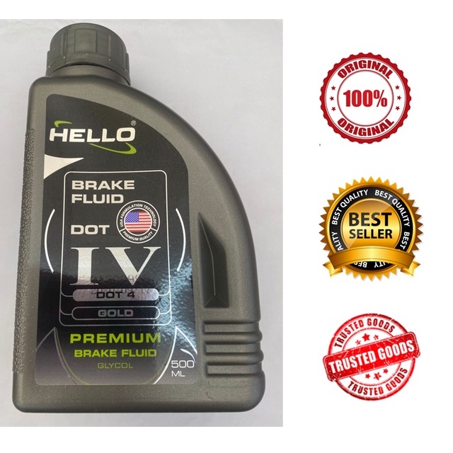 HELLO DOT4 BRAKE FLUID 500ML | Shopee Malaysia