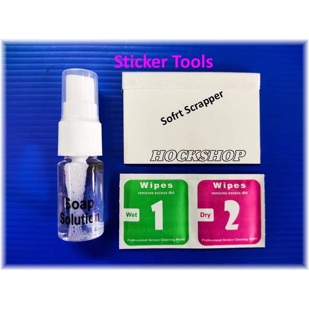 Sticker Tools Set Sticker Wrapping Tool Ste soap solution/gauze pad ...