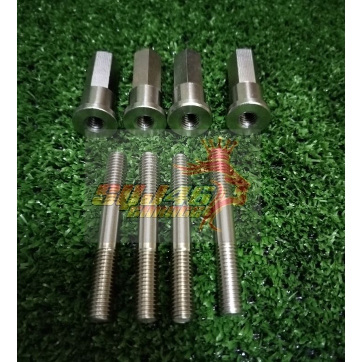 Nut Head Dan Tiang/Stud RXZ 125z TZM Y110 Y100 Suzuki Panther 150 RG ...