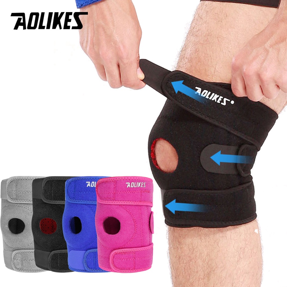 Aolikes 4 Springs Support Mountaineering Cycling Knee Pad (1 Pc ...
