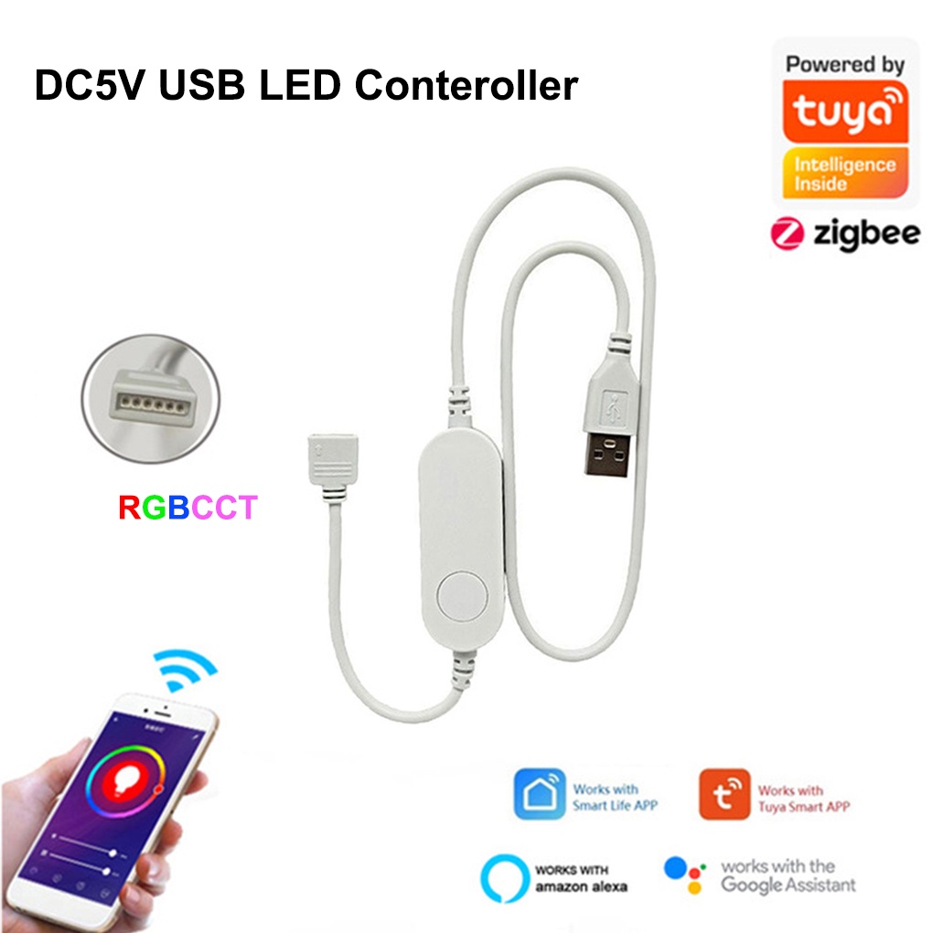 [Coco]Tuya ZigBee Light Strip Controller LED Light String Controller ...