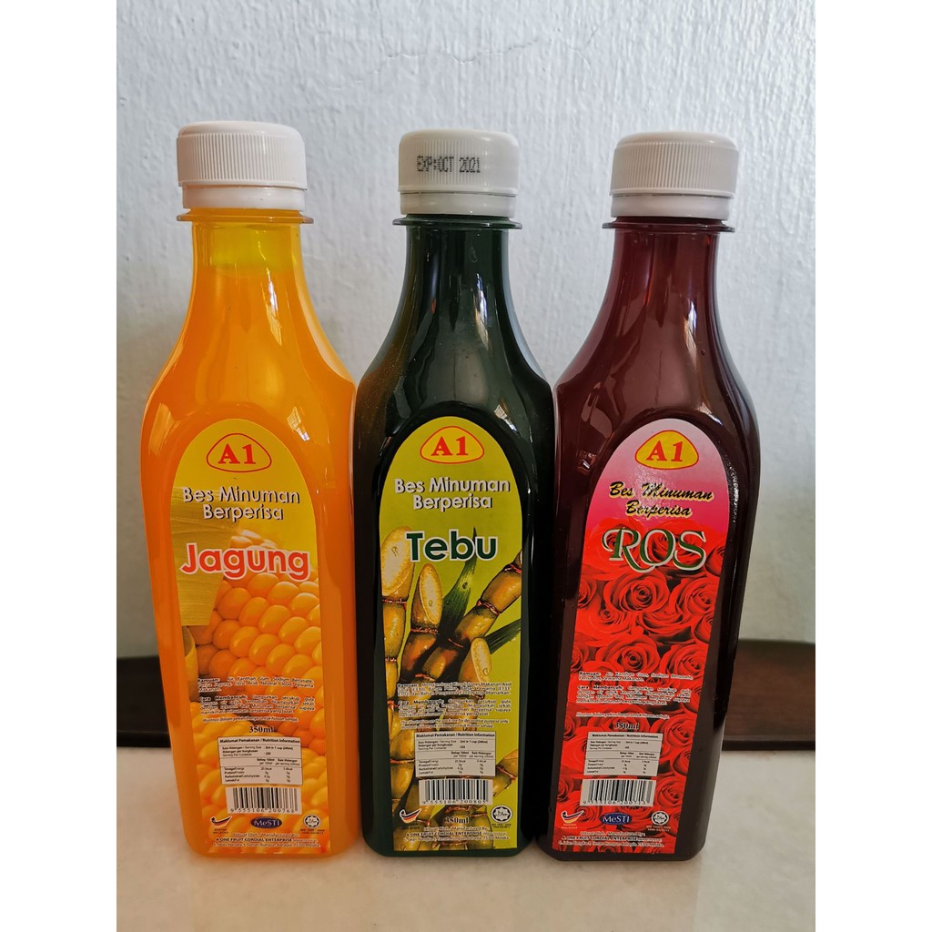 Al Bes Minuman Berperisa Jagung 350ml + Tebu 350ml +Ros 350ml ( Halal ...