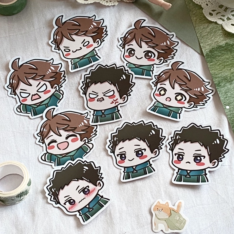 Haikyuu!! IwaOi Sticker Set [9pcs] Oikawa & Iwaizumi | Shopee Malaysia