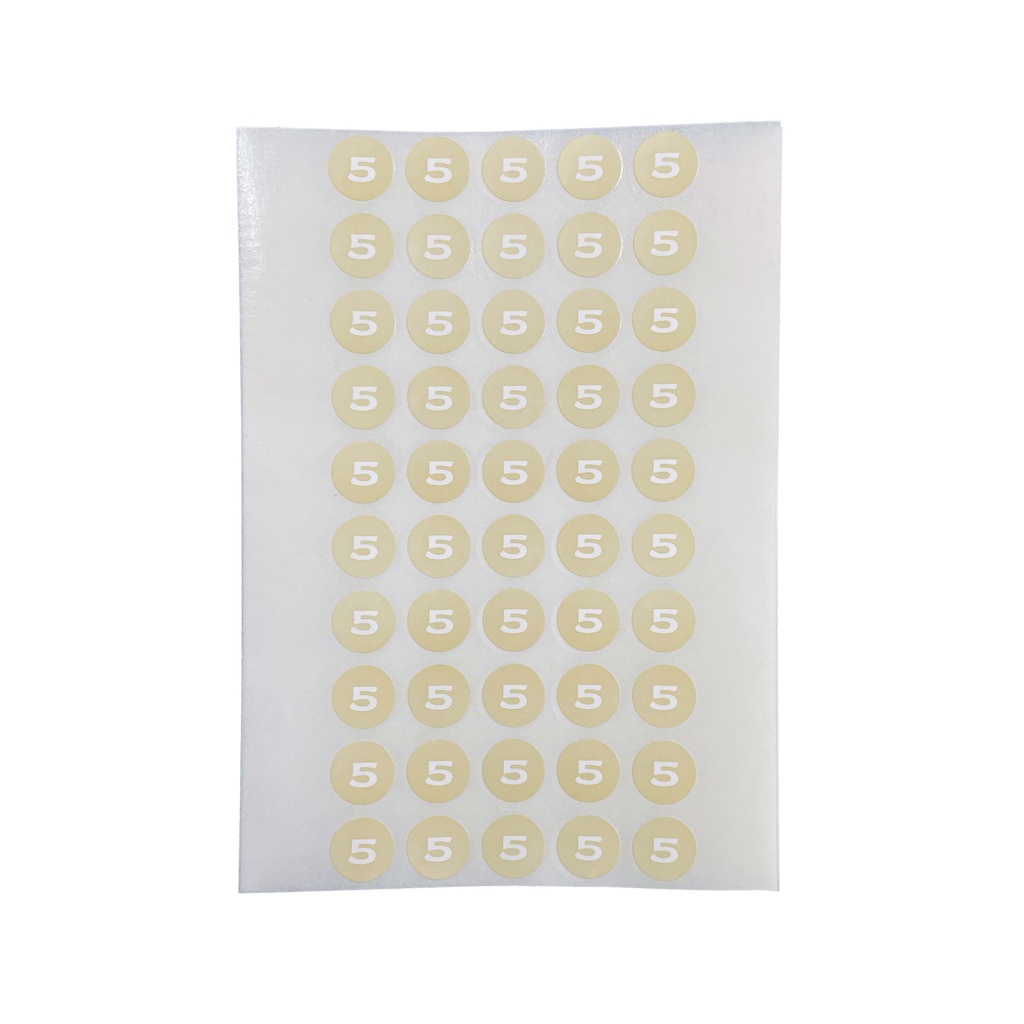 Round Numbering sticker / Nombor sticker / Color number sticker ...