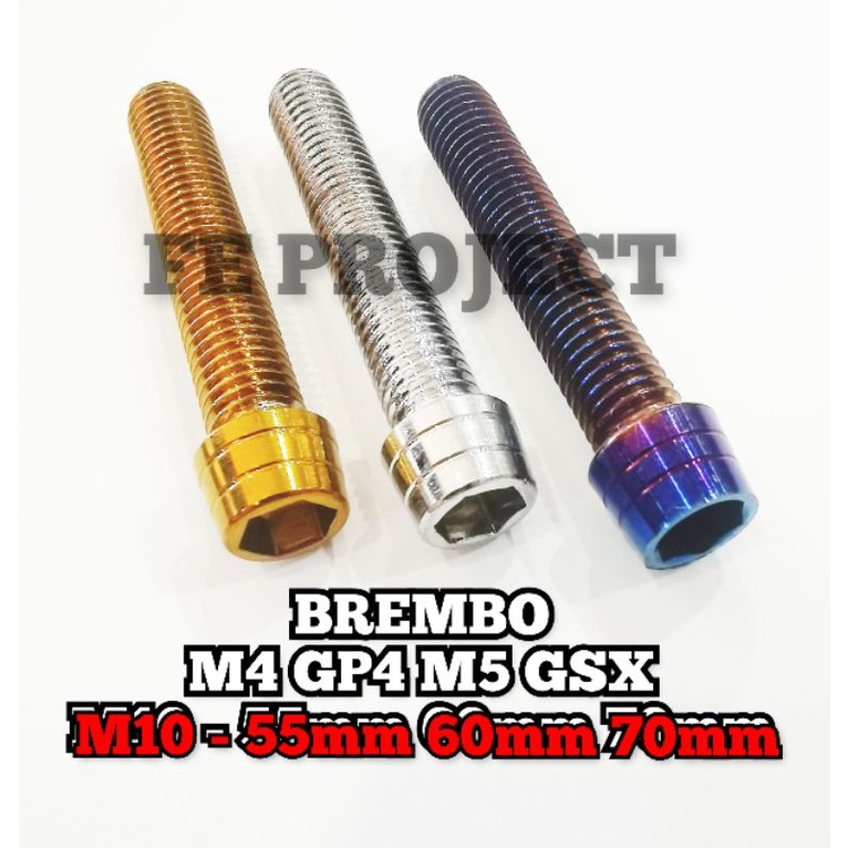 Brembo Caliper Screw Skru ( Trip skru 1.5 ) M3 M4 M5 GP4 GSX M10* 55mm ...