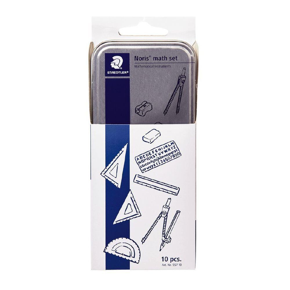 STAEDTLER Noris Math Set (10Pcs) | Shopee Malaysia