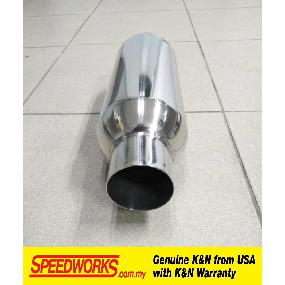 Hot Bits Performance Stainless Steel Car Exhaust Bullet Resonator 2.00 ...