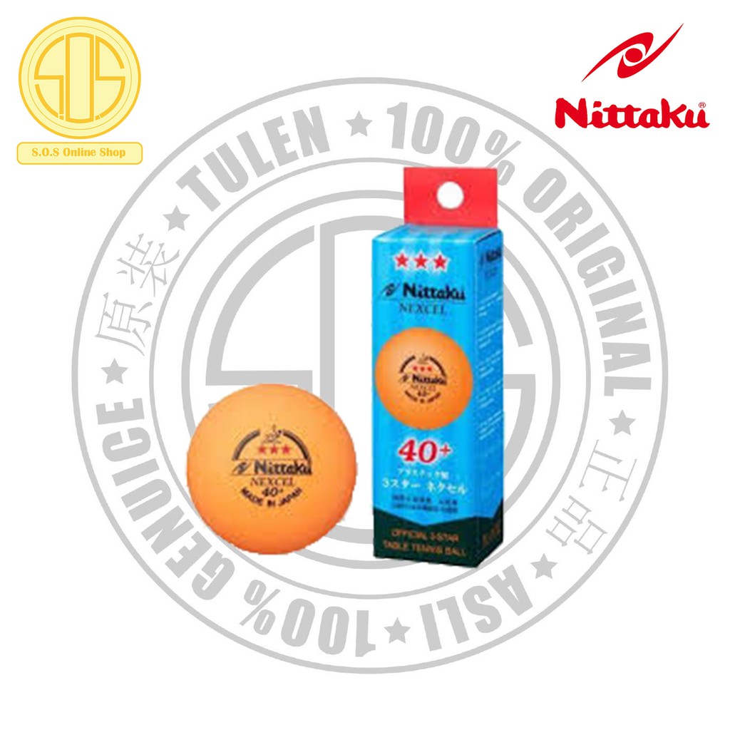 Nittaku Table Tennis Ball Premium 3Star 40+ (3in1) | Shopee Malaysia