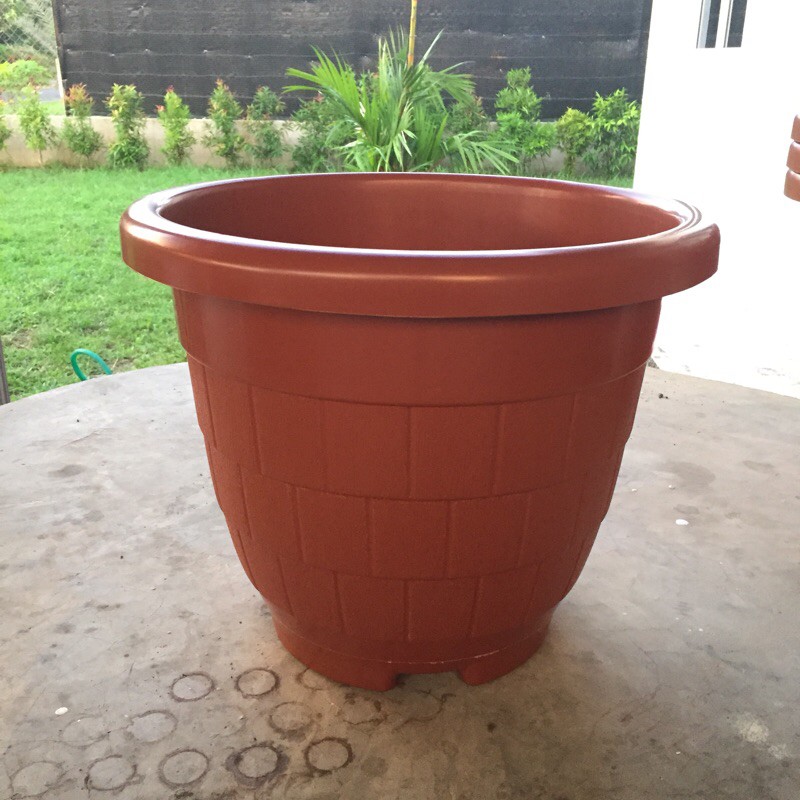 Pasu Plastik bagi menanam bunga atau pelbagai pokok buah | Shopee Malaysia