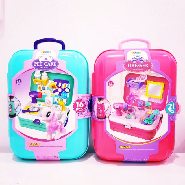 🔥🔥READY STOCK🔥🔥 BACK PACK DRESSER PLAY SET ; PET CARE PLAY SET | Shopee ...