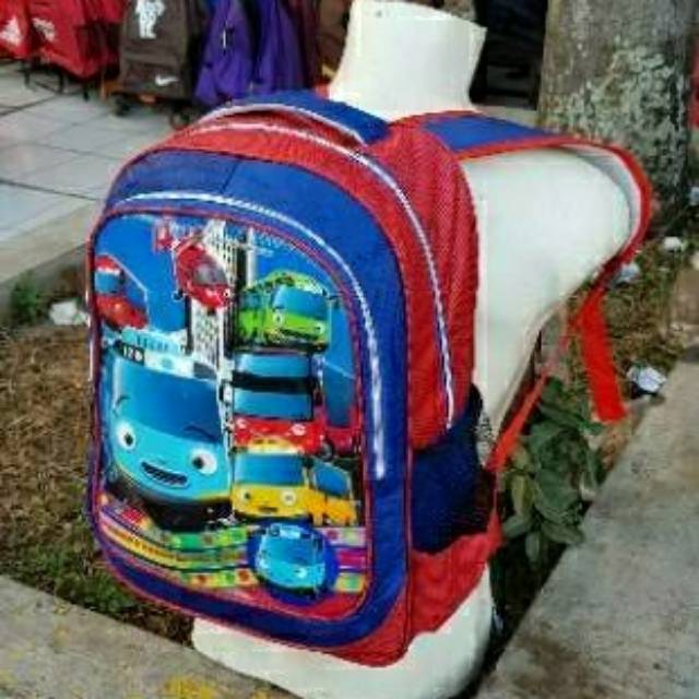 School Backpack For Elementary School/ Kindergarten CARS Car Shape TAYO ...