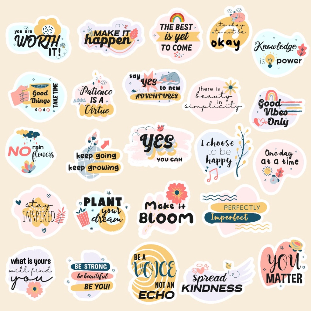 Random Motivational Sticker Laptop | Shopee Malaysia