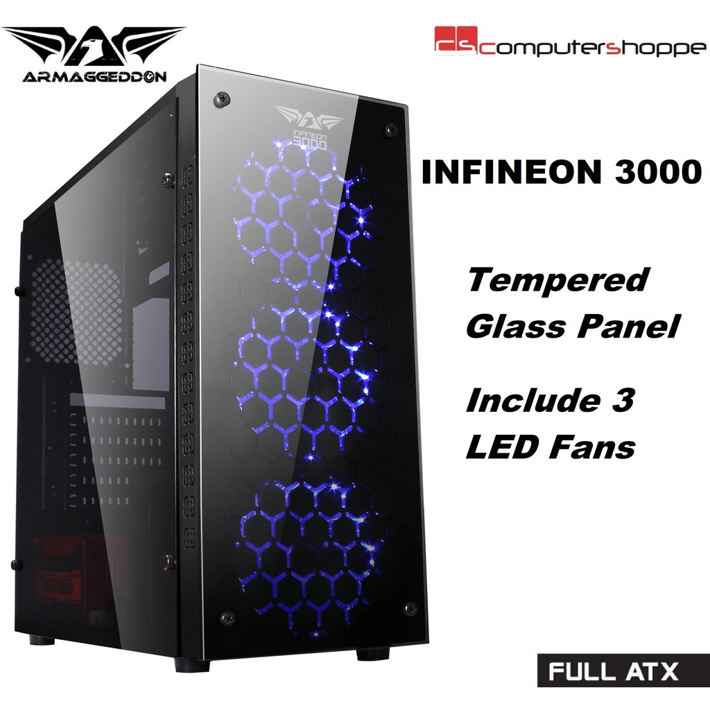 Armaggeddon Infineon 3000 Mid Tower Casing | Shopee Malaysia