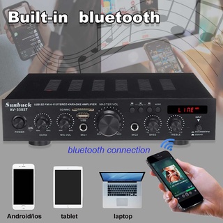 Sunbuck 2000W 5 Channel Power Amplifier Home HIFI Digital Stereo Bluetooth Audio Amplifiers 50 ...