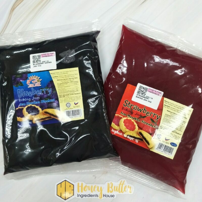 [Ready Stock] Five Star Baking Jam Cookies Jam Jem Tat 1kg (Blueberry ...