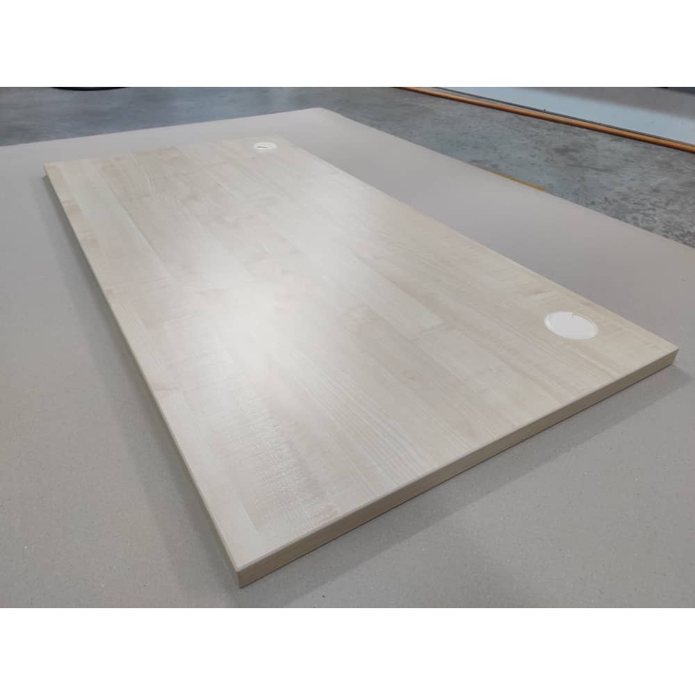 Rectangular Table Top Melamine Faced Chipboard c/w wooden leg(1 unit ...