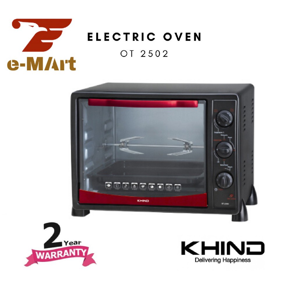 KHIND ELECTRIC OVEN OT2505( 25 Liters) ( with Rotisserie Function ...