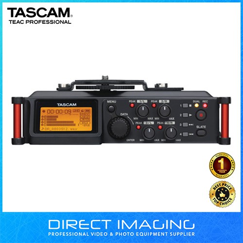 Tascam DR-70D 6-Input / 4-Track Multi-Track Field Recorder | Shopee ...