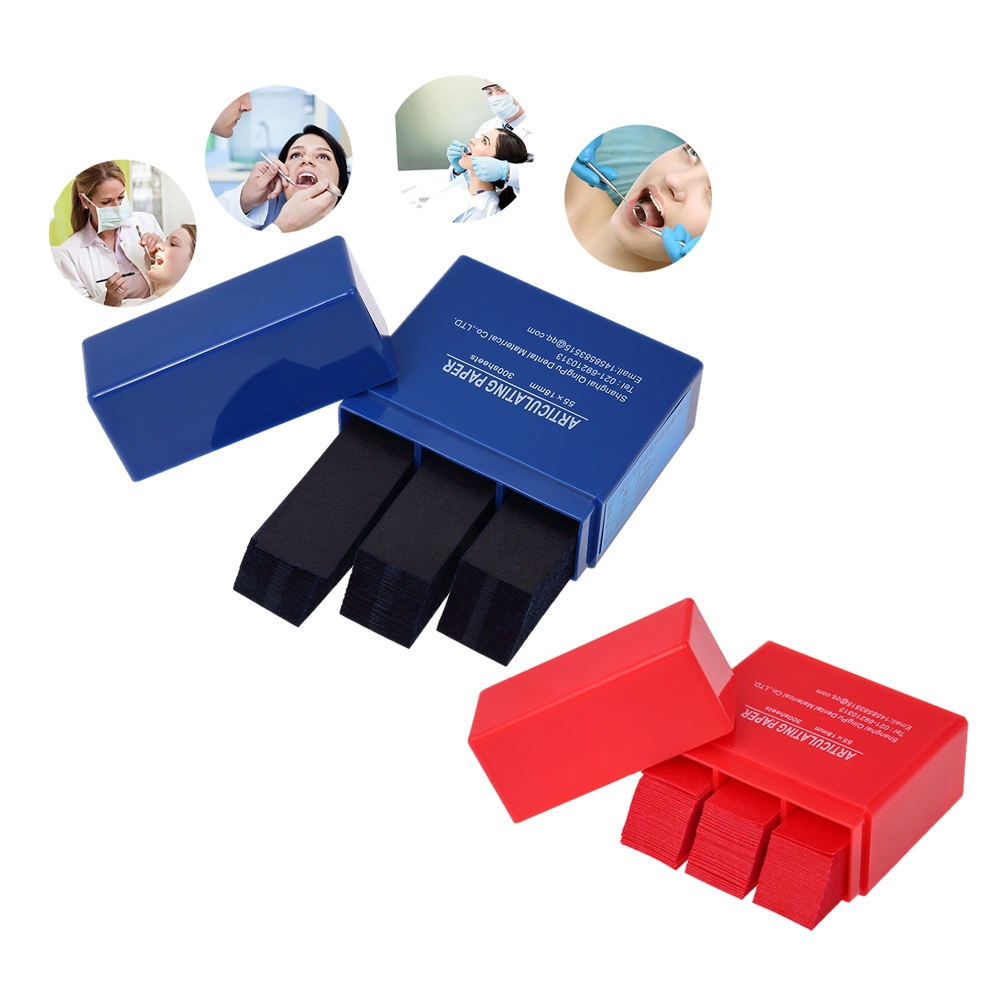 1pack Dental Lab Articulating Paper/articulator Paper Blue/red 300sheet ...