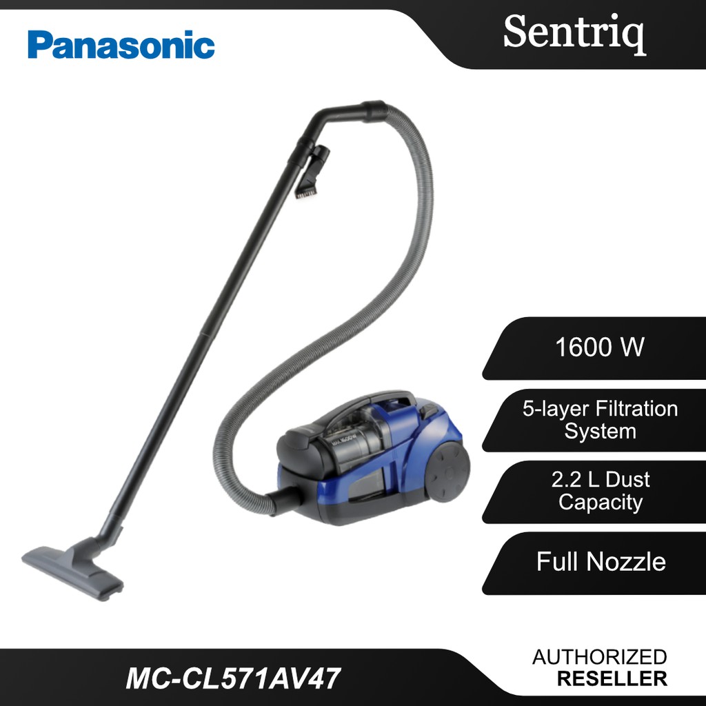 Panasonic Mega Cyclone Bagless Vacuum Cleaner MC-CL571AV47 | Shopee ...
