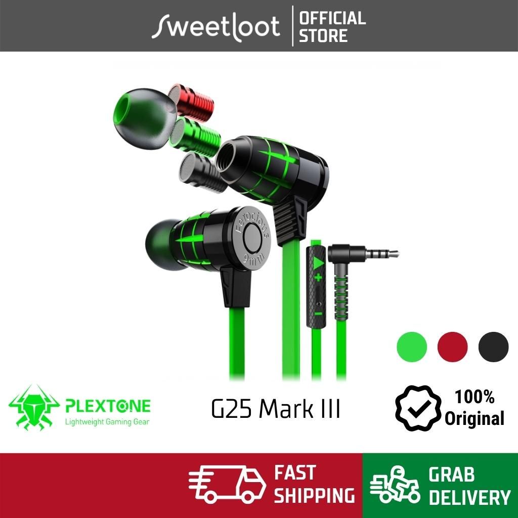 PLEXTONE G25 Super Bass Bullet Style Gaming Earphones In-Ear IEM ...