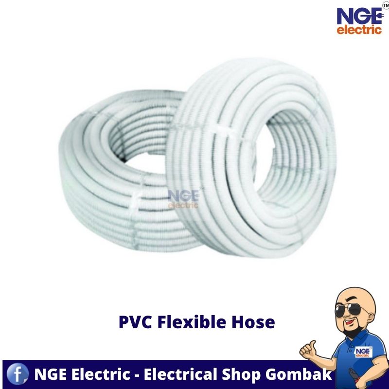PVC| [LOOSE CUTTER] Pvc Flexible Conduit hose conduit 20mm 25mm white ...