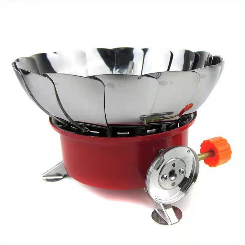 Round Windproof Portable Butane Gas Camping Stove Burner with ...
