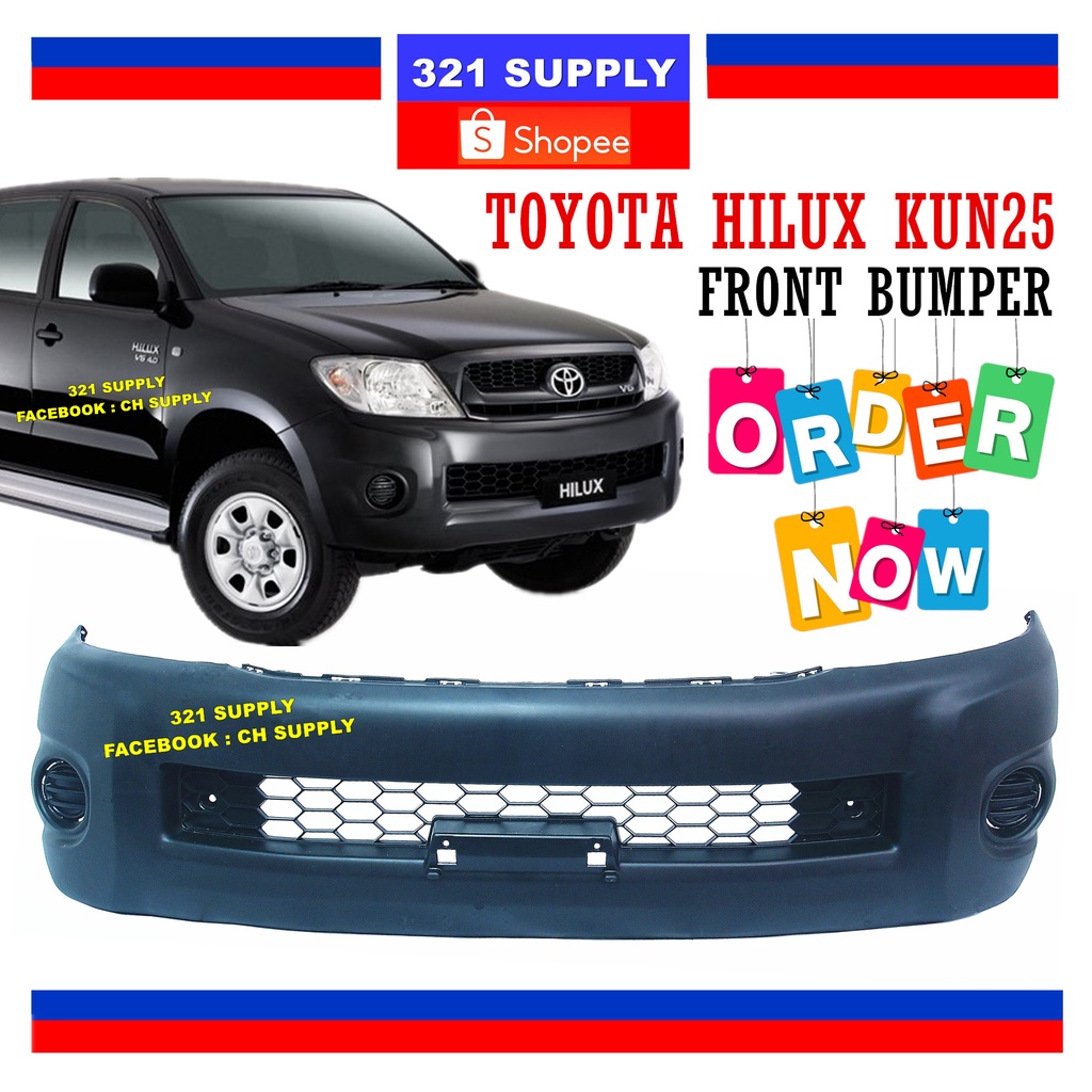 Toyota Hilux KUN25 2009 (Kun25 2nd Model) 4 DOOR Front Bumper PP ...