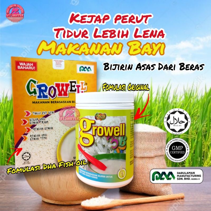 GROWELL – Makanan Bayi Naikkan Selera Makan Berat Badan Increase ...