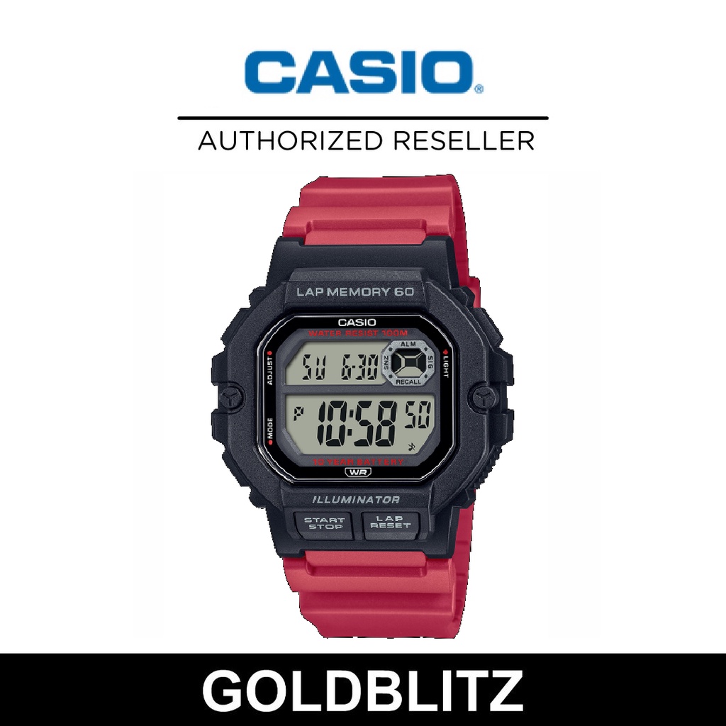 Casio Men's Digital Sport Running Watch WS-1400H-1A WS-1400H-1B WS ...