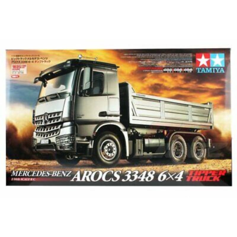 Tamiya 56357 1/14 EP Scale RC Mercedes Benz Arocs 3348 6x4 Tipper Truck ...