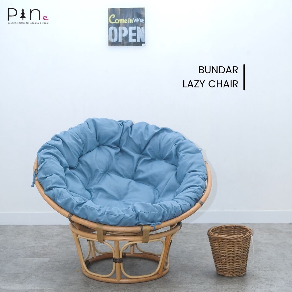 Rattan Papasan Round Lounge Chair/Lazy Chair - Round Lazy Chair ...
