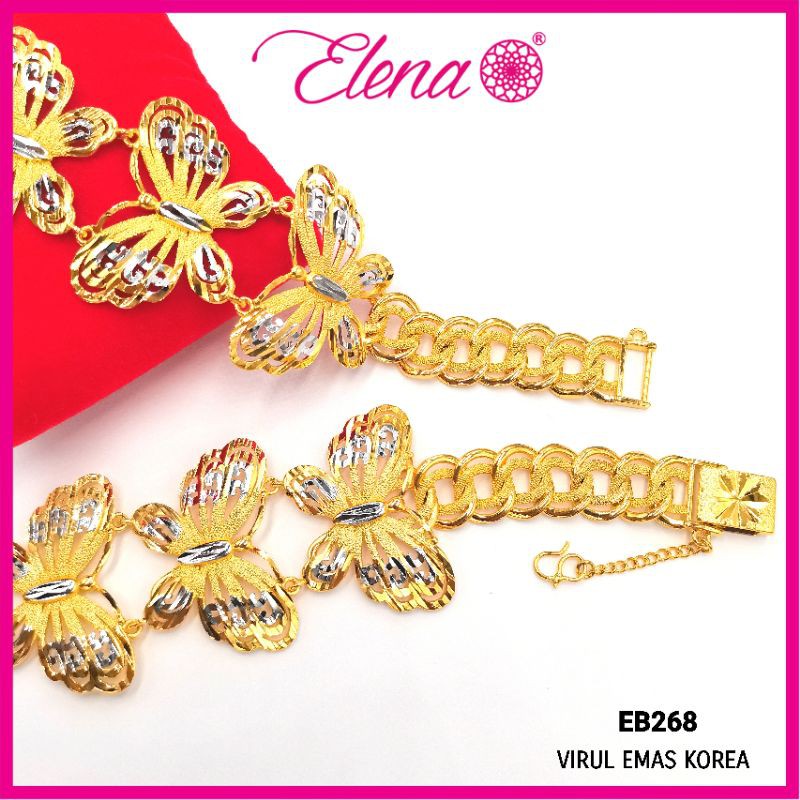 Elena Emas Korea Bracelet - Gelang Tangan Dewasa ( EB268 ) | Shopee Malaysia