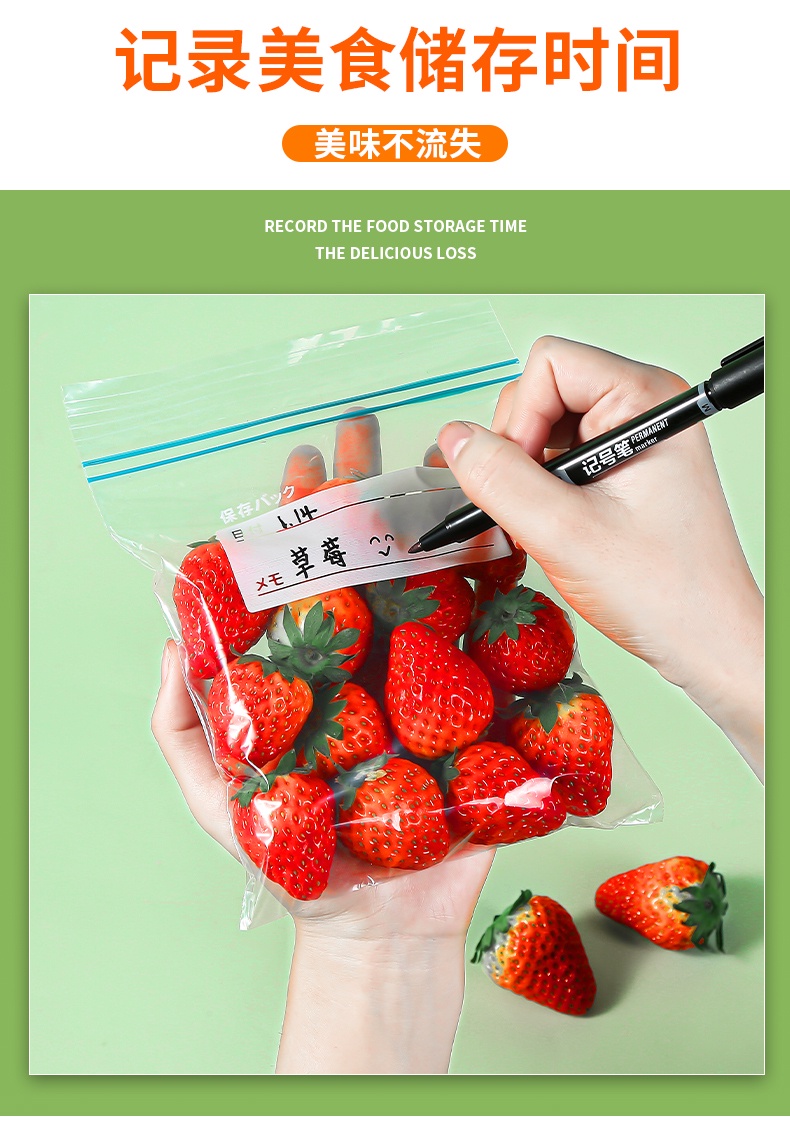 Resealable Transparent Food Preservation Bag Ziplock Bag for Food ...