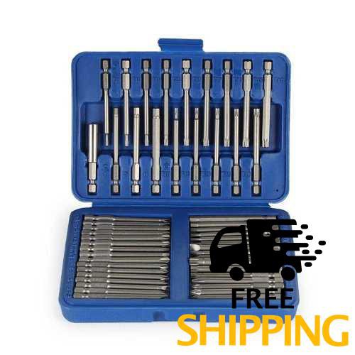 50PC 75mm Lengthen Multipurpose Screw Driver Bit Extension Rod Kit ...