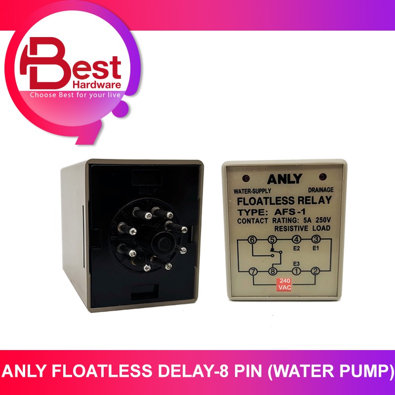 BEST HARDWARE - ANLY FLOATLESS DELAY 8 PIN TIMER (AFS-1 240V) | Shopee ...