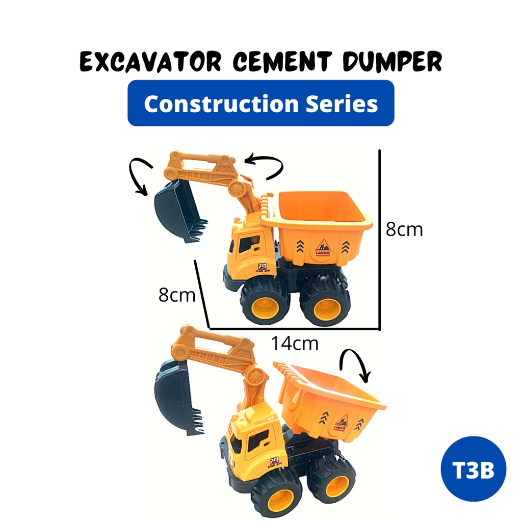 🔥CLEAR SALES🔥Construction Truck Toy Car Vehicle Lori Car Mainan Kereta ...