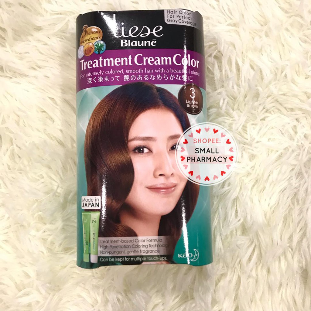 Liese Blaune Treatment Cream Color ( Dark Brown / Light Brown / Lighter ...