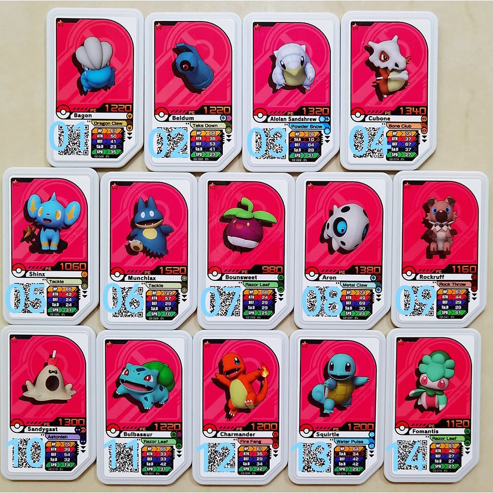 Pokemon Gaole Malaysia Part.2 Full Set 1⭐ Pokemon Monsters Scannable ...