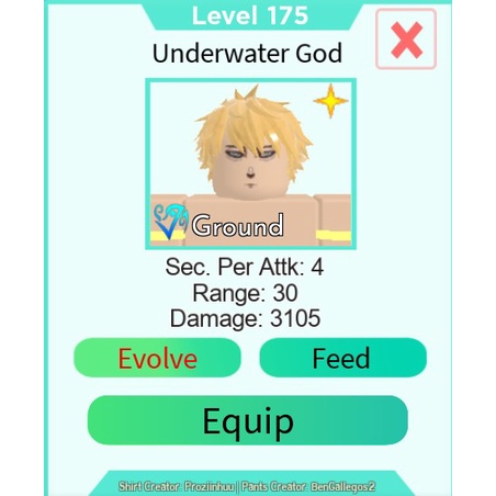 ROBLOX ASTD UNDERWATER GOD (BLESSING UNIT) | Shopee Malaysia