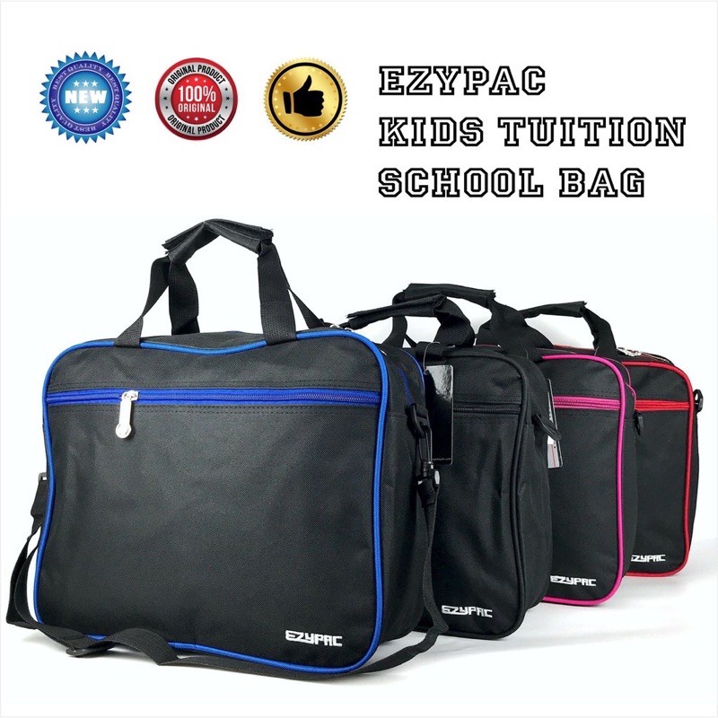 EZYPAC Kids Tuition School Bag - Handcarry & Sling Messenger Tuition ...