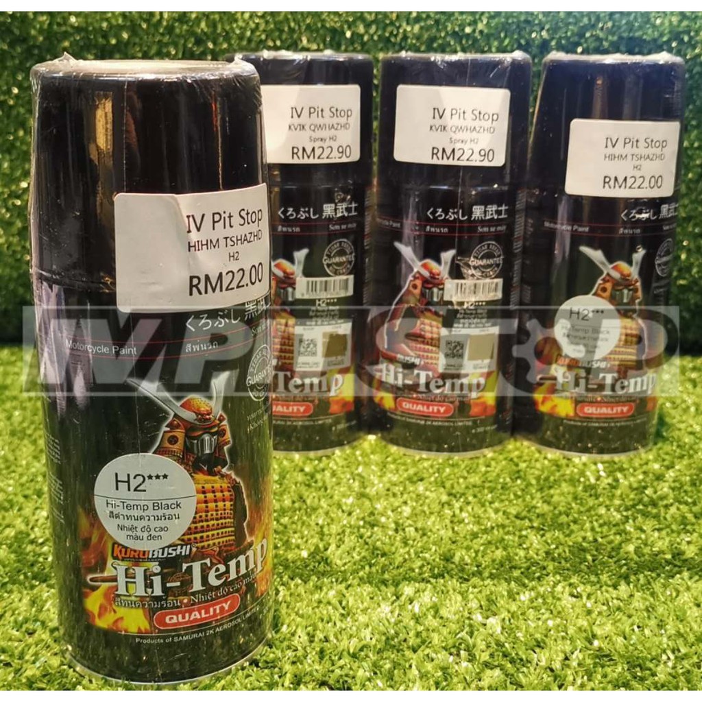 Samurai High Temp Paint (H2) Black | Shopee Malaysia