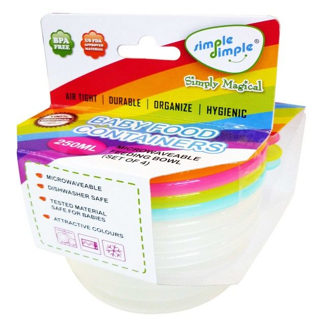 Simple Dimple Baby Food Round Container Set | Shopee Malaysia