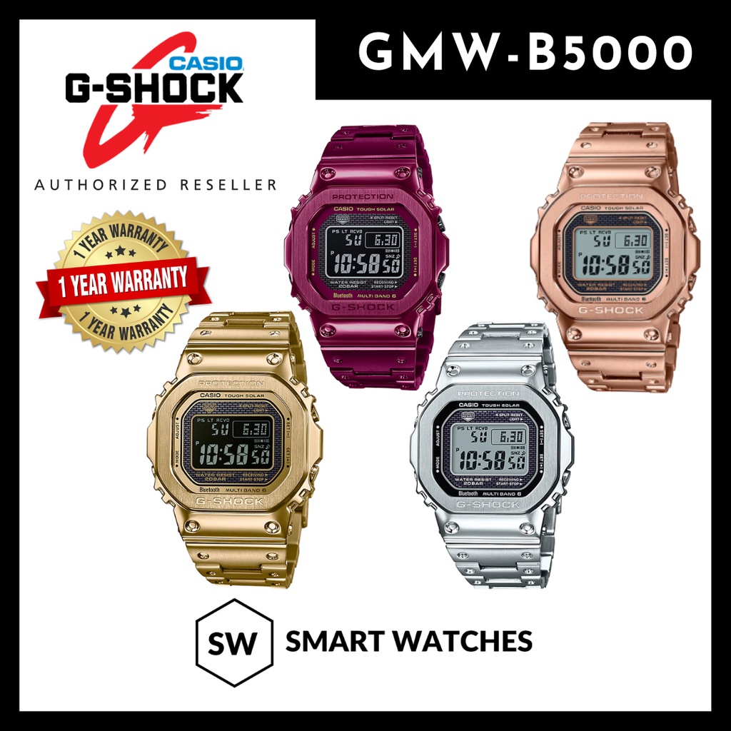 Casio G-SHOCK GMW-B5000 Series GMW-B5000D-1/ GMW-B5000GD-9/ GMW-B5000RD ...